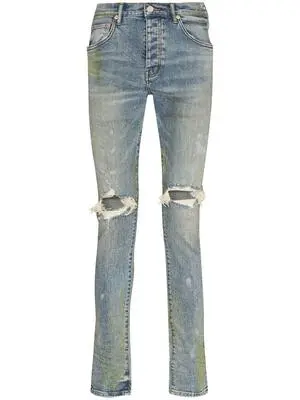PURPLE BRAND Slim-fit Distressed Jeans