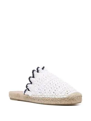 Red Valentino Ruffle Trim Woven Espadrilles