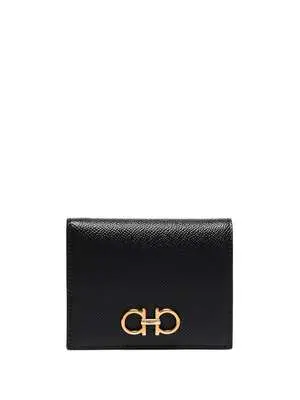 FERRAGAMO Gancini Folding Wallet - Black