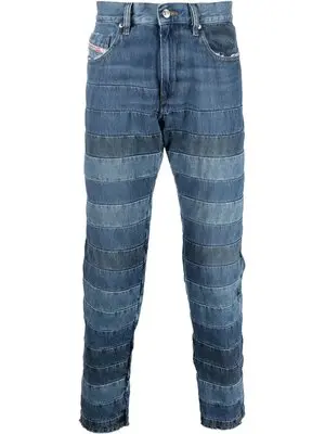 DIESEL D-strukt Panelled Slim Jeans