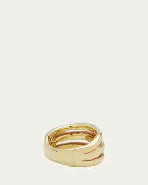Ippolita Smooth Squiggle Triple Band Ring In 18k