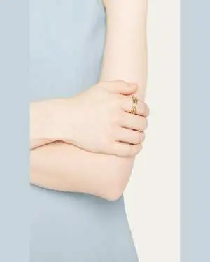 Ippolita Smooth Squiggle Triple Band Ring In 18k