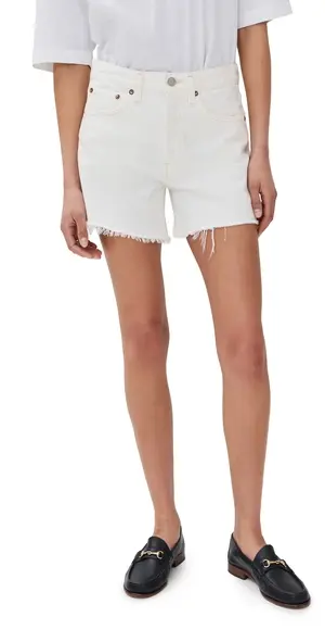 Agolde Button Detailed Shorts For Women