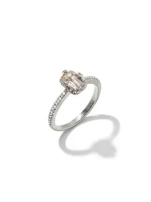 Cathy Waterman Morganite And Diamond Ring - Platinum