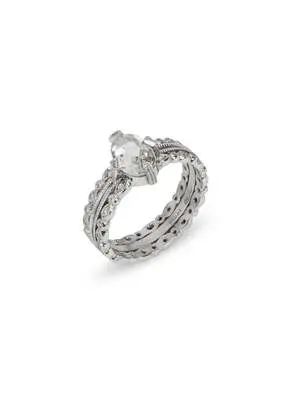 Cathy Waterman Oval Diamond Solitaire Ring - Platinum