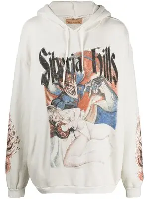 SIBERIA HILLS Dark Fantasy Print Hoodie