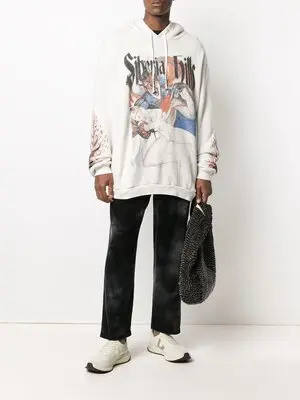 SIBERIA HILLS Dark Fantasy Print Hoodie