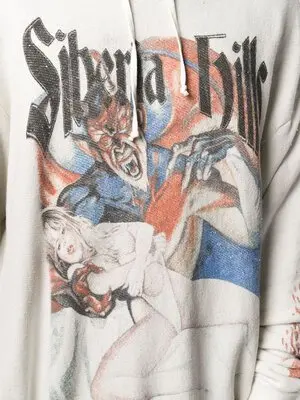SIBERIA HILLS Dark Fantasy Print Hoodie