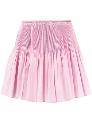 Red Valentino Pleated A-line Skirt - Pink