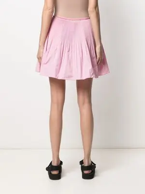 Red Valentino Pleated A-line Skirt