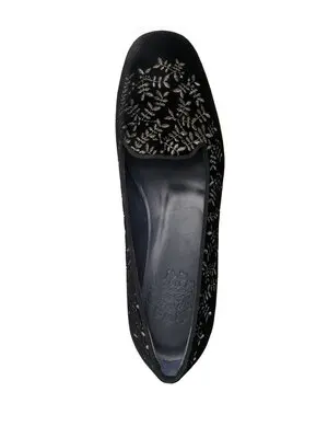10 CORSO COMO X Castañer Hojas Velvet Slippers