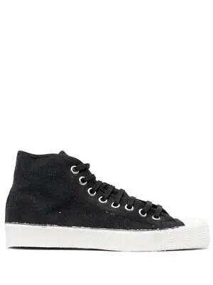 SPALWART Distressed-finish High-top Sneakers