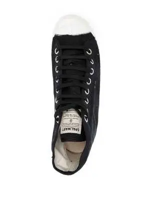 SPALWART Distressed-finish High-top Sneakers