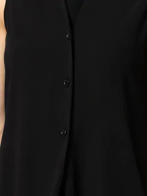 Goen.j Draped Sleeveless Dress - Black
