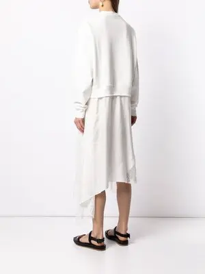 Goen.j Sweatshirt-layered Lace Dress