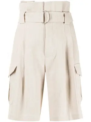 Goen.j Belted Bermuda Shorts