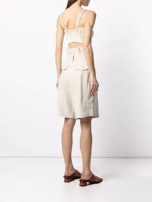 Goen.j Belted Bermuda Shorts