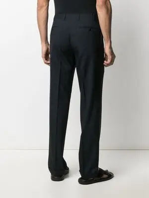Canali Slim-fit Tailored Trousers - Blue
