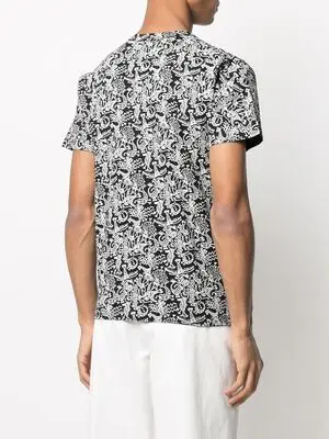 10 CORSO COMO Graphic Print T-shirt - Black