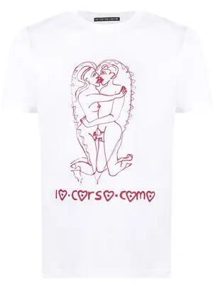 10 CORSO COMO Graphic Print T-shirt - White