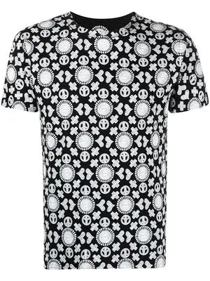 10 CORSO COMO Graphic Print T-shirt - Black