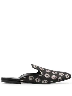 10 CORSO COMO X The Merchant Of Florence Emoji Mules - Black