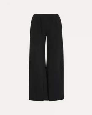 THE ROW Gala Wide-leg Crepe Pants - Black