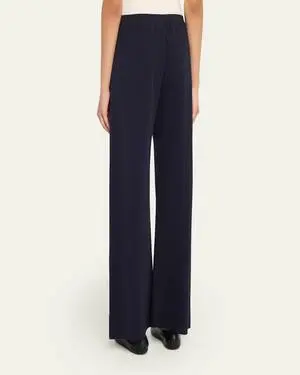 THE ROW Gala Wide-leg Crepe Pants