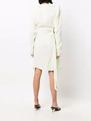 Off-White Cut-out Long-sleeve Dress