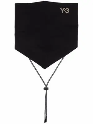 Y3 Logo-print Bandana - Black