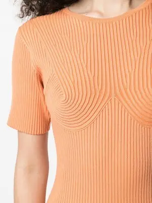 Stella McCartney Rib-detail Bodycon Dress