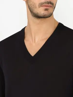 Dolce & Gabbana V-neck Cashmere Jumper - Blue