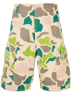 BILLIONAIRE BOYS CLUB Camouflage-print Cargo Shorts - Neutrals