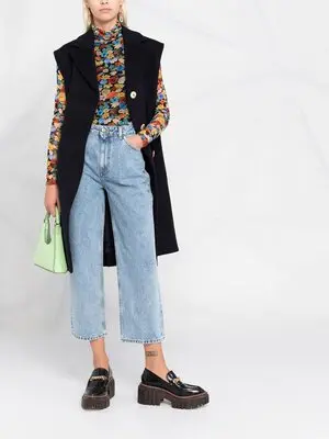 GANNI High-rise Straight-leg Jeans