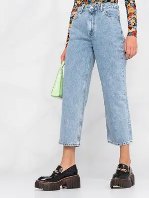 GANNI High-rise Straight-leg Jeans