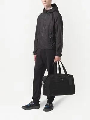 Prada Re-nylon And Saffiano Leather Duffle Bag