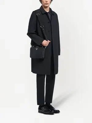 Prada Brique Saffiano Leather Bag - Black