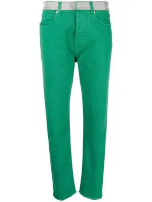 Alexandre Vauthier Embellished Slim Leg Jeans