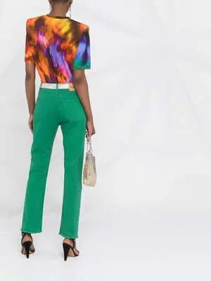 Alexandre Vauthier Embellished Slim Leg Jeans