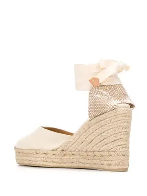 CastaÑer Carina Wedge Espadrilles - White