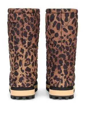 Dolce & Gabbana Leopard Print Boots