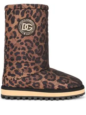 Dolce & Gabbana Leopard Print Boots