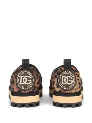 Dolce & Gabbana Leopard-print Slippers