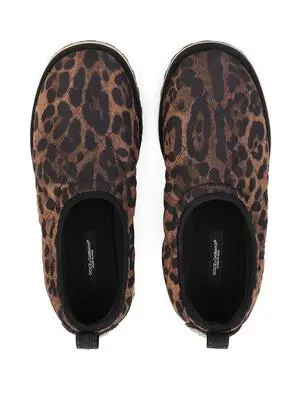 Dolce & Gabbana Leopard-print Slippers