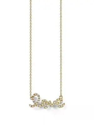 SYDNEY EVAN Love" Diamond Necklace - Gold