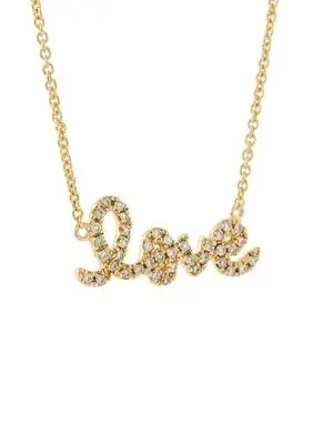 SYDNEY EVAN Diamond Love Pendant Necklace