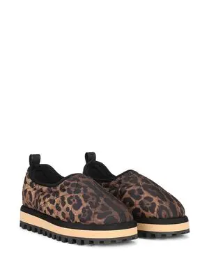 Dolce & Gabbana Leopard-print Slip-on Sneakers