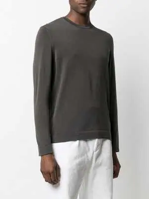 DRUMOHR Crew-neck Long-sleeved Top - Grey