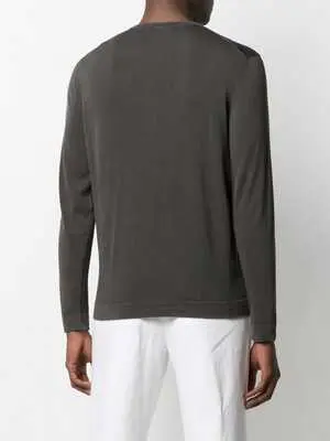 DRUMOHR Crew-neck Long-sleeved Top - Grey