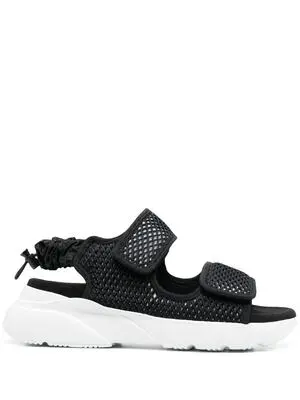 Hogan Touch-strap Chunky Sandals - Black